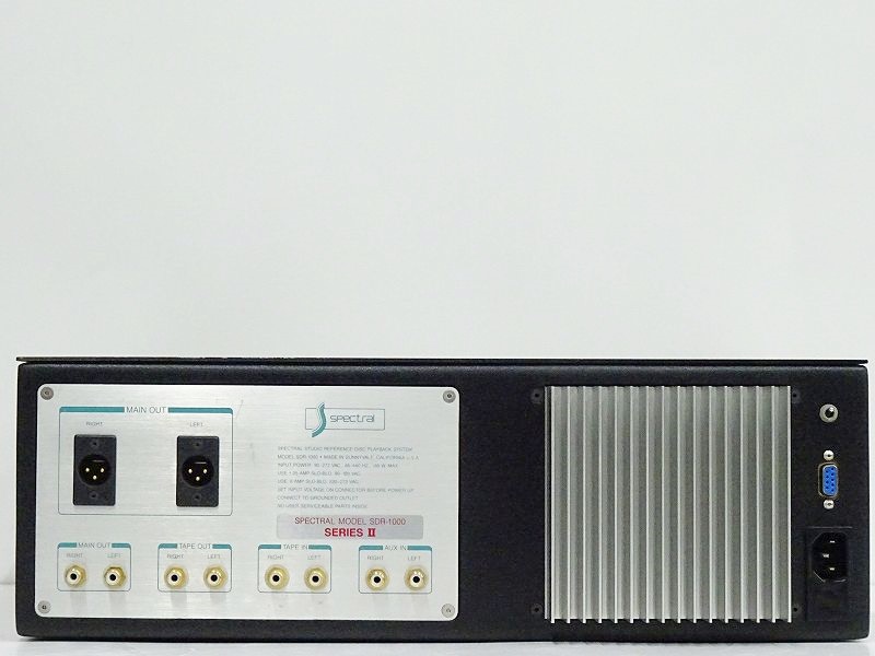 SPECTRAL スペクトラル SDR-1000 SERIESⅡ プリアンプ一体型CDプレーヤーを静岡県熱海市で買取りさせていただきました ...
